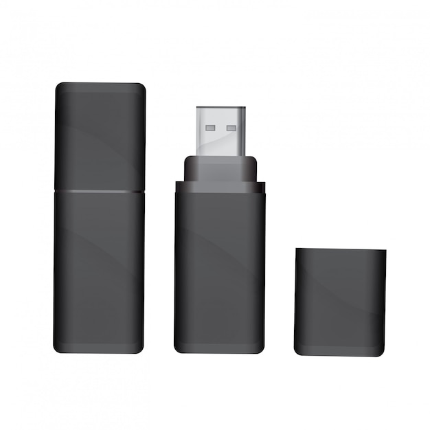 Sleek Black USB Flash Drives with Minimalist Design | Jiffy Designs