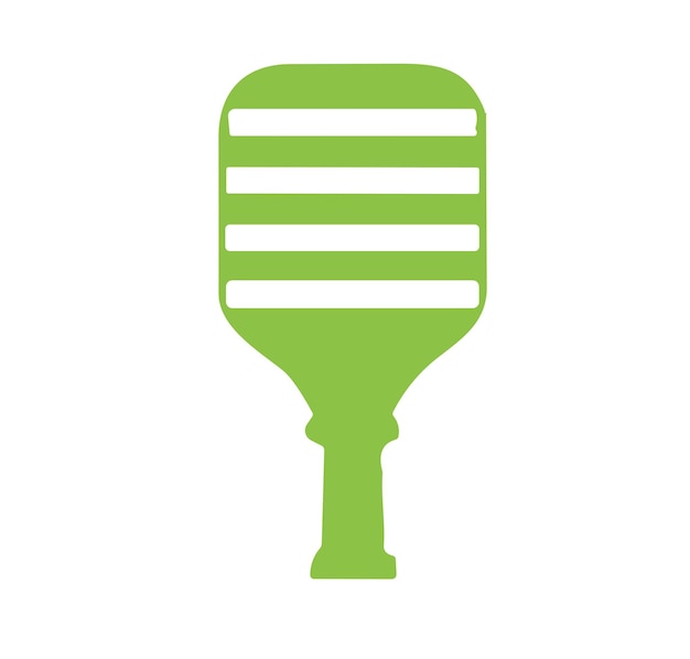 Vibrant Green Striped Pickleball Paddle | Jiffy Designs