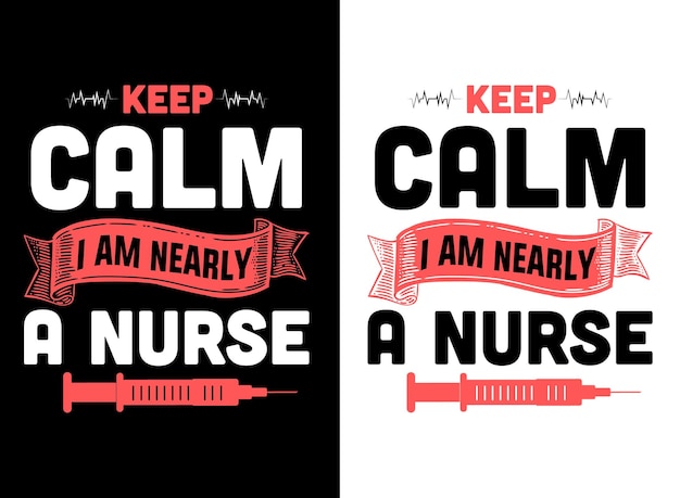 Motivational Nurse Slogan with Syringe Emblem | Jiffy Designs