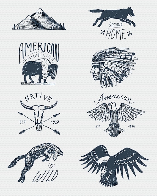 Captivating Collection of American Native Emblems and Symbols | Jiffy ...