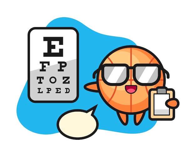 Adorable Eyeball Mascot Checking Vision on Eye Chart | Jiffy Designs