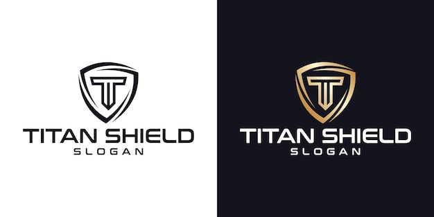 Powerful Titan Shield Emblem with Elegant Typography | Jiffy Designs