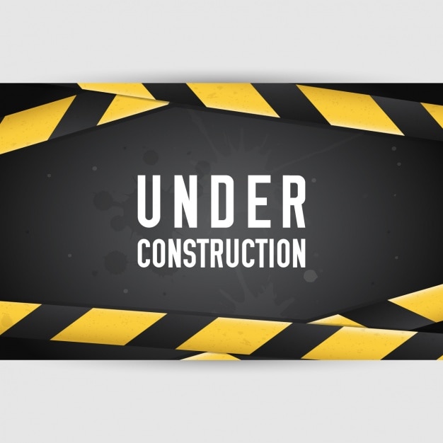 Caution Stripes and Bold Construction Sign | Jiffy Designs