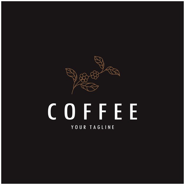 Elegant Coffee Leaf Logo for Premium Cafes and Brands | Jiffy Designs