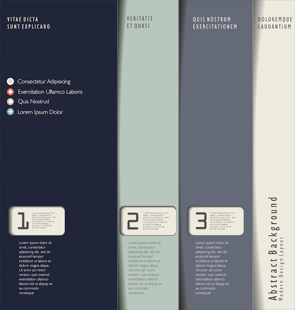 Minimalist Infographic Design with Color-Coded Sections and Text ...