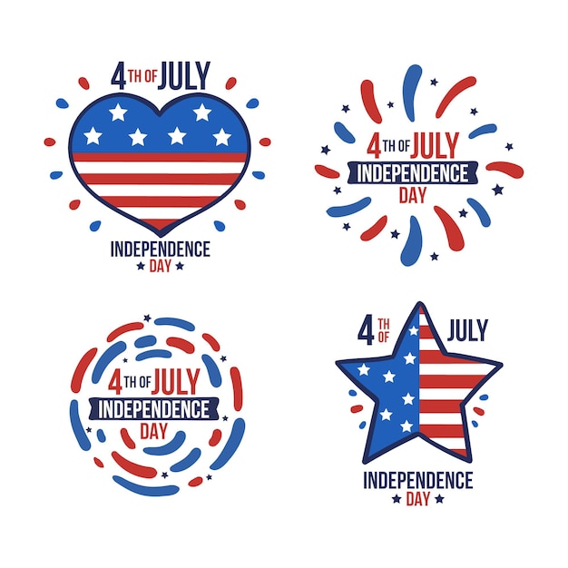 Vibrant 4th of July Independence Day Symbols Collection | Jiffy Designs