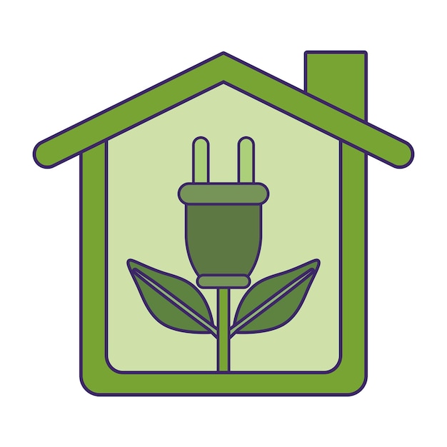 Eco-Friendly Home Energy Efficient Icon | Jiffy Designs