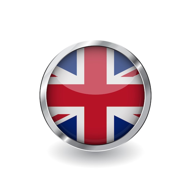 Iconic Union Jack Flag Emblem in Sleek Metal Frame | Jiffy Designs