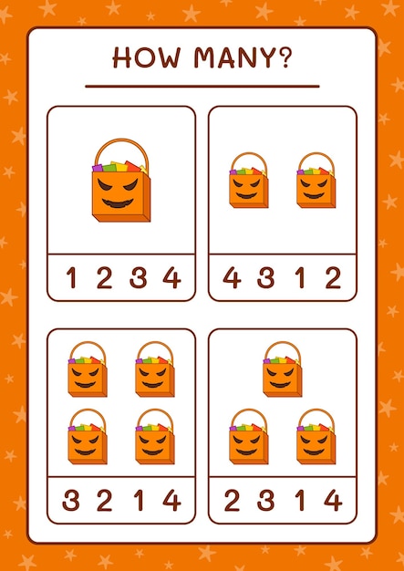 Counting Cute Pumpkin Treat Bags with Emoji Faces | Jiffy Designs