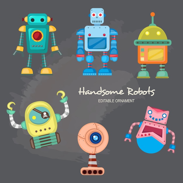 Vibrant Collection of Whimsical and Charming Robots | Jiffy Designs