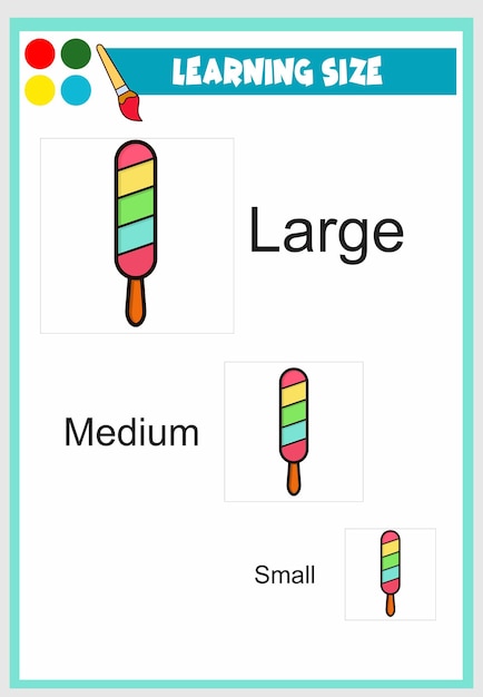 Vibrant Learning Size Comparison with Popsicle Shapes | Jiffy Designs