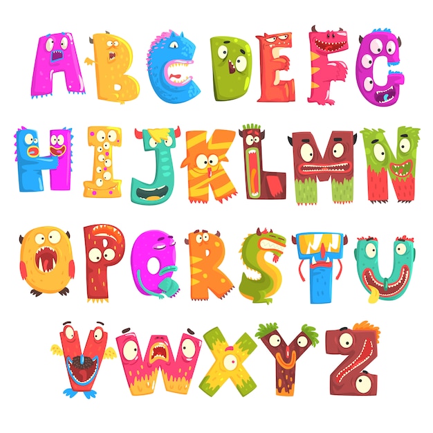 Vibrant and Whimsical Alphabet Characters | Jiffy Designs