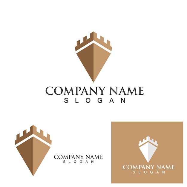 Majestic Castle Emblem with Elegant Typographic Branding | Jiffy Designs