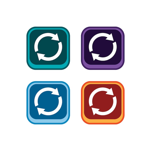 Vibrant Refresh Icons for Seamless Content Updates | Jiffy Designs