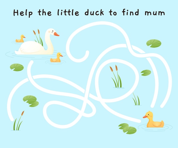 Adorable Duckling Maze: Help the Baby Duck Find its Mother | Jiffy Designs
