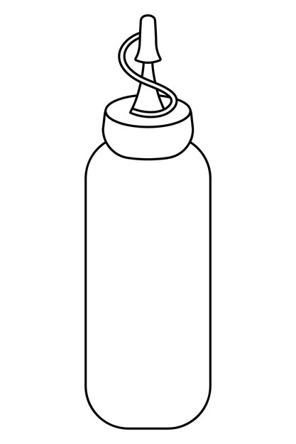 Minimalist Illustration of a Squeeze Bottle | Jiffy Designs