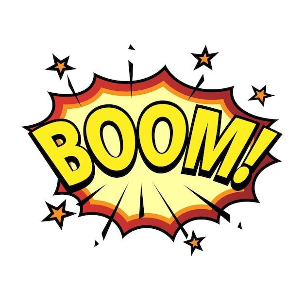 Vibrant Explosion of Comic Book Excitement and Stars | Jiffy Designs