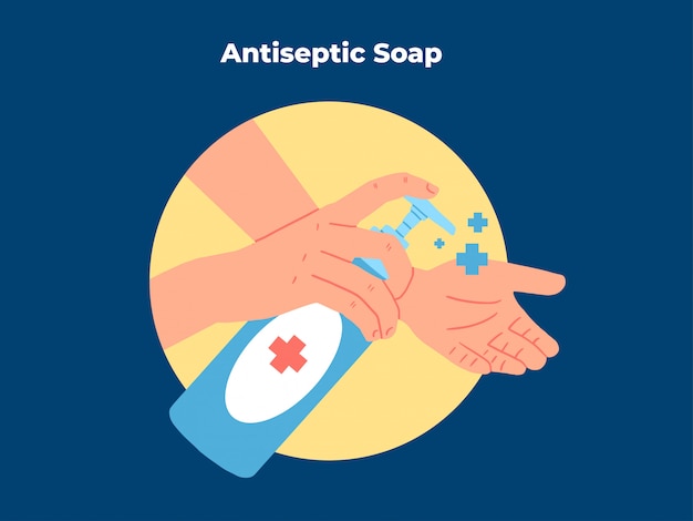 Hands Cleansed with Antibacterial Soap and Disinfectant | Jiffy Designs