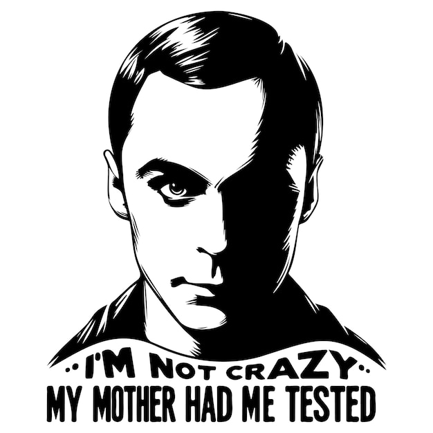 Iconic Man with Defiant Message in Striking Black and White | Jiffy Designs