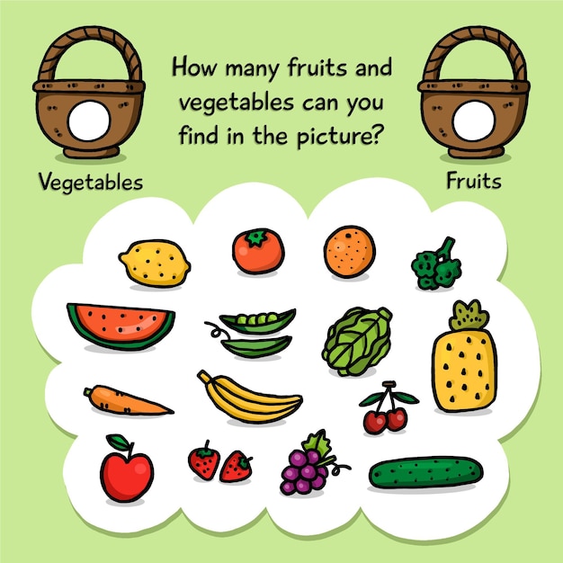 Vibrant Fruits and Veggies: A Visual Scavenger Hunt | Jiffy Designs
