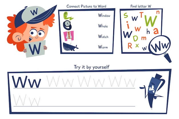 Engaging Educational Activities Featuring the Letter W | Jiffy Designs
