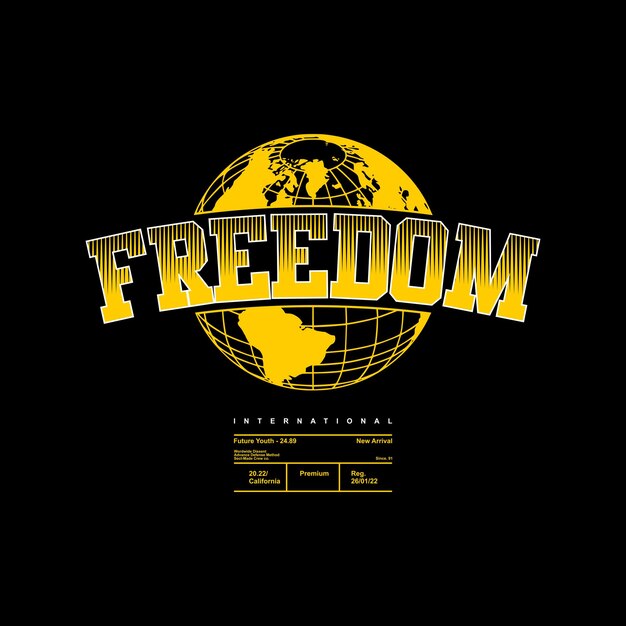 Iconic Global Freedom Symbol with Detailed Earth Graphic | Jiffy Designs