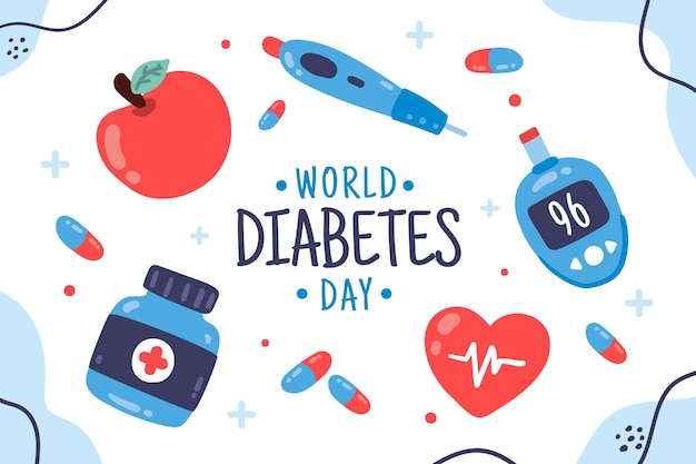Vibrant Icons Celebrating World Diabetes Day | Jiffy Designs