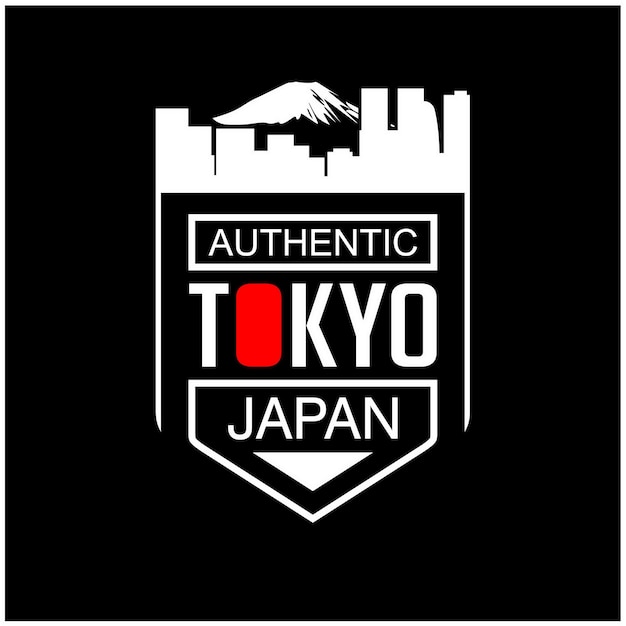 Authentic Tokyo Japan City Skyline Emblem Design | Jiffy Designs