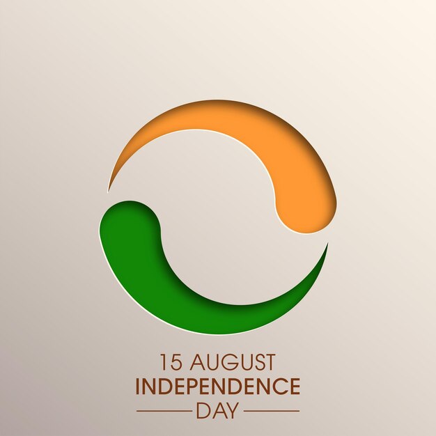 Vibrant Tricolor Curve Celebrating India's Independence | Jiffy Designs
