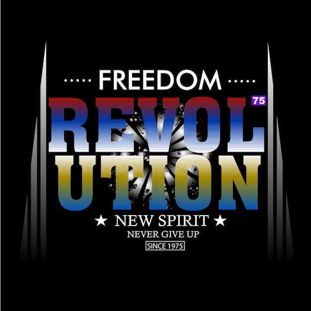 Vibrant Protest Banner with Inspiring Freedom Revolution Slogan | Jiffy ...