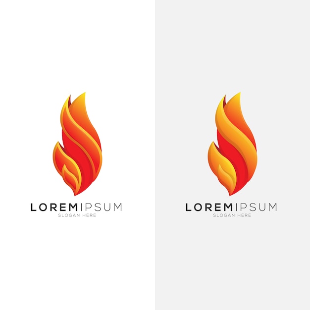 Vibrant Flame-Inspired Emblem with Warm Color Gradients | Jiffy Designs