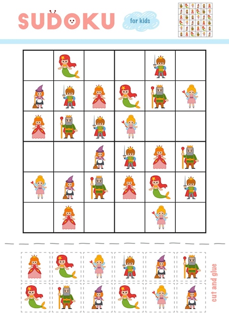 Enchanting Mermaid and Gnome Sudoku for Kids | Jiffy Designs