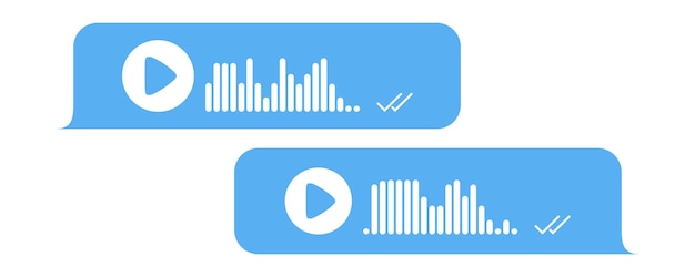 Minimalist Audio Visualizer Icons in Soft Blue Tones | Jiffy Designs