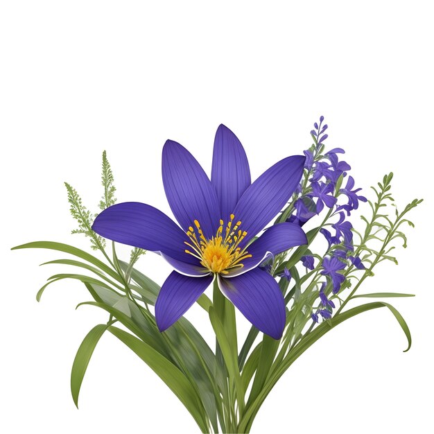 Vibrant Purple Flower Bouquet with Lush Greenery | Jiffy Designs