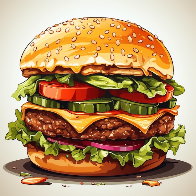 Mouthwatering Masterpiece: Drool-Worthy Gourmet Burger | Jiffy Designs