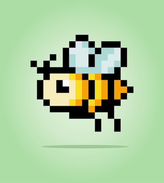 Playful Pixel Bee Buzzing with Charm | Jiffy Designs