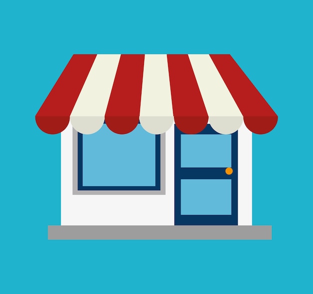 Vibrant Storefront with Striped Awning | Jiffy Designs