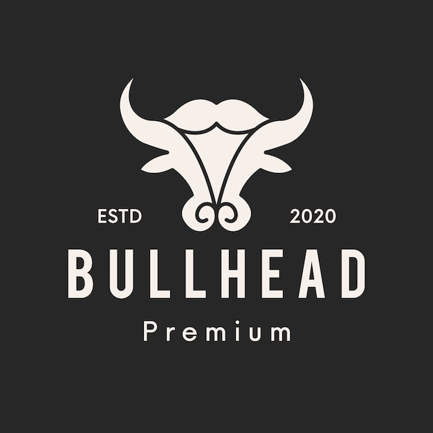 Striking Bullhead Premium Logo with Vintage Flair | Jiffy Designs