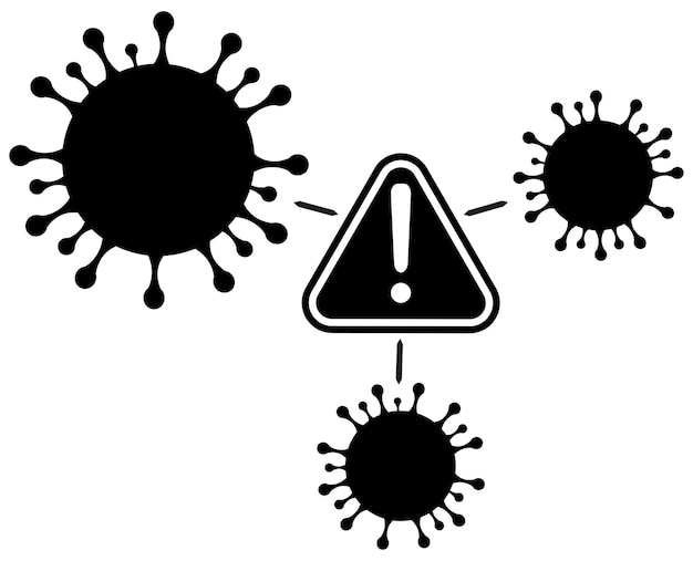 Stark Viral Outbreak Symbols - Danger and Caution | Jiffy Designs
