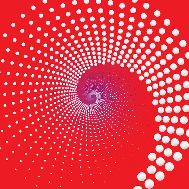 Vibrant Spiral Dot Pattern in Radiant Red and Magenta | Jiffy Designs