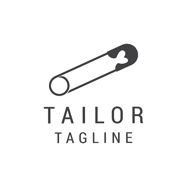 Elegant Safety Pin Logo for Tailoring Business | Jiffy Designs