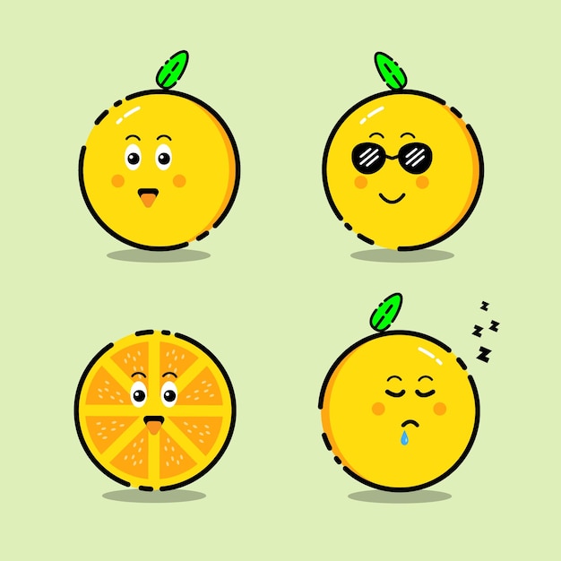 Vibrant Collection of Expressive Lemon Cartoon Characters | Jiffy Designs