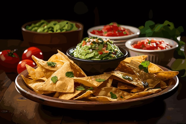 Vibrant Mexican Nacho Platter with Homemade Dips | Jiffy Designs