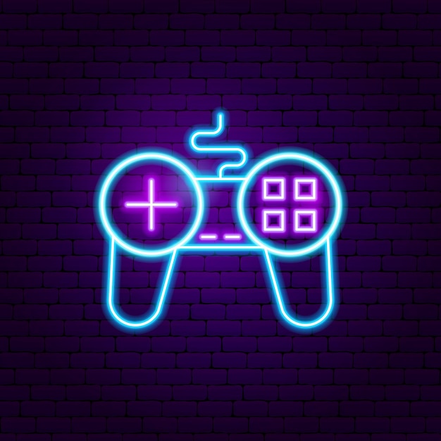 Glowing Neon Video Game Controller | Jiffy Designs