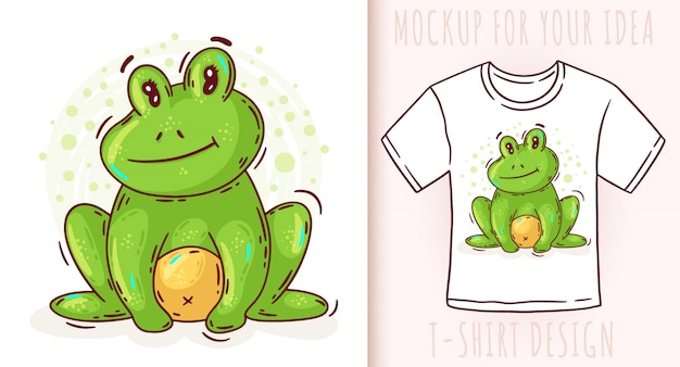 Cheerful Green Frog with Expressive Eyes and Smile | Jiffy Designs