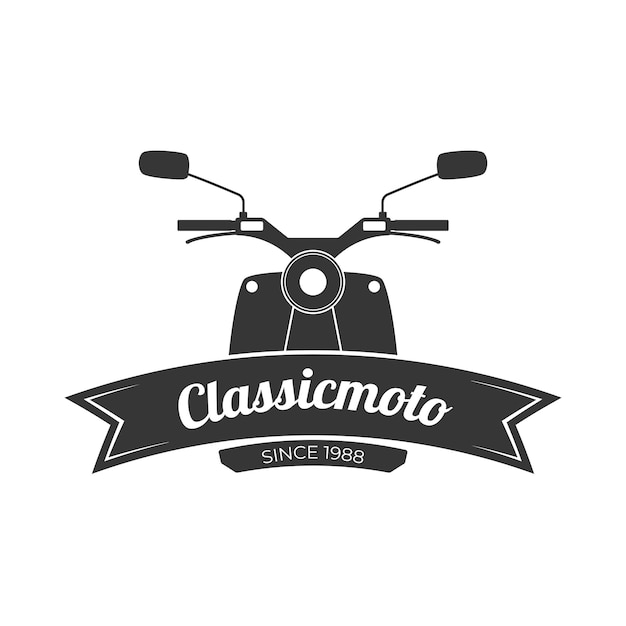 Retro Motorcycle Emblem with Classic Moto Branding | Jiffy Designs