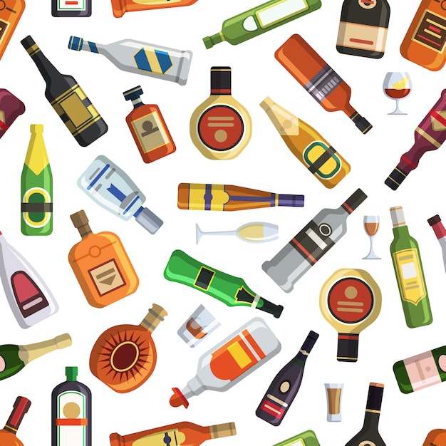 Vibrant Collection of Diverse Alcoholic Beverages and Accessories ...