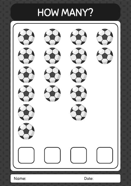 Counting Soccer Balls: A Fun Math Activity | Jiffy Designs