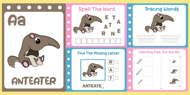 Engaging Educational Activities Featuring Adorable Anteaters | Jiffy ...