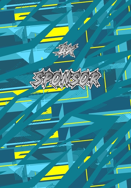 Vibrant Geometric Sponsor Logo Design with Graffiti Flair | Jiffy Designs